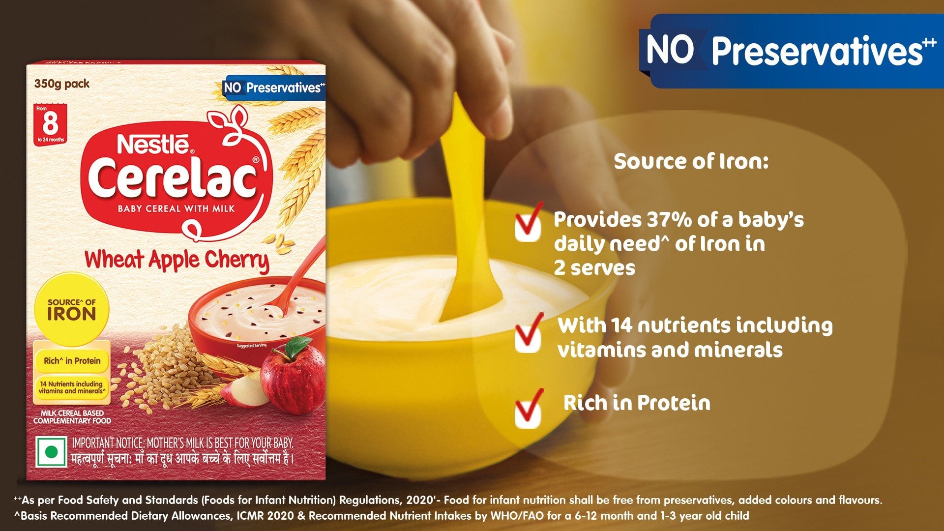 Nestle Cerelac Wheat Apple Cherry Baby Cereal (8-24 Months) Price - Buy ...