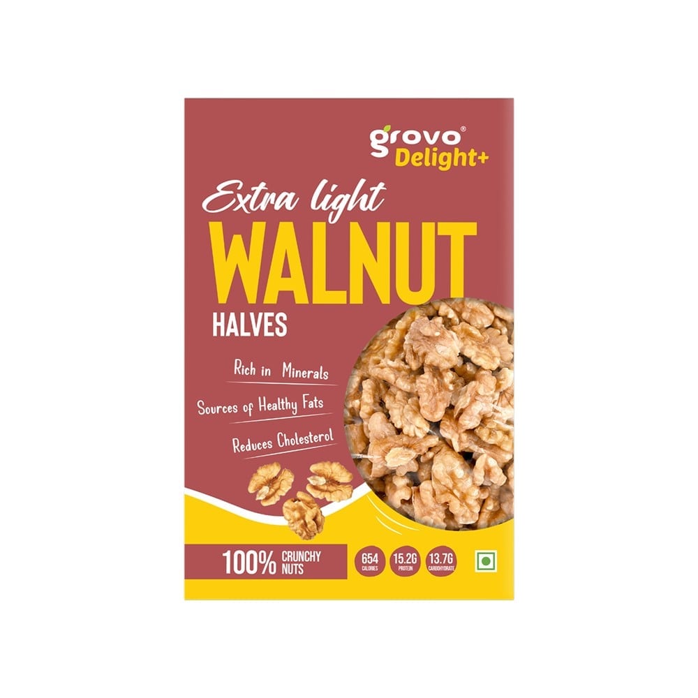 Grovo Extra Light Walnuts Halves Price - Buy Online at Best Price in India