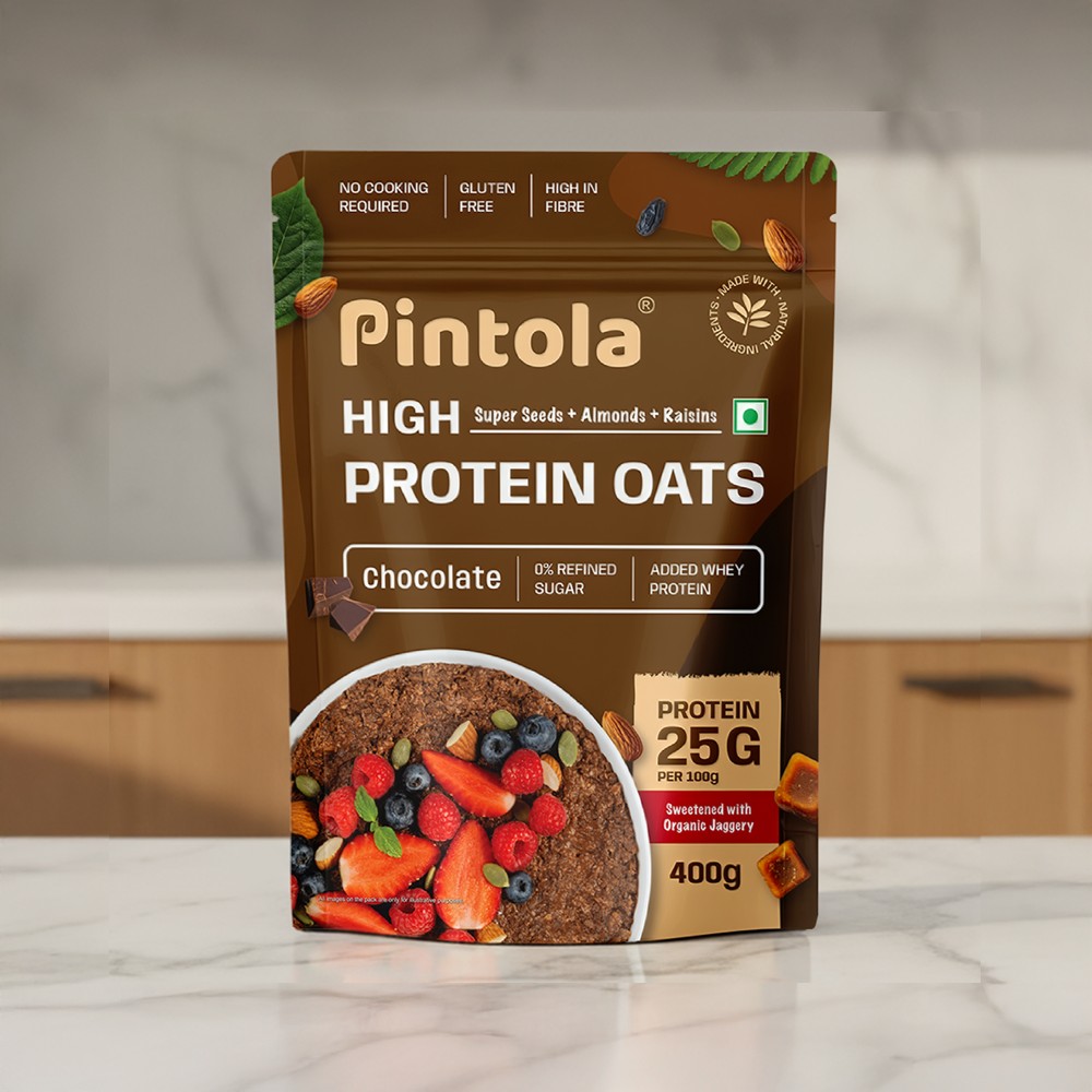Pintola High Protein Oats (Dark Chocolate) Price - Buy Online at ₹288 ...