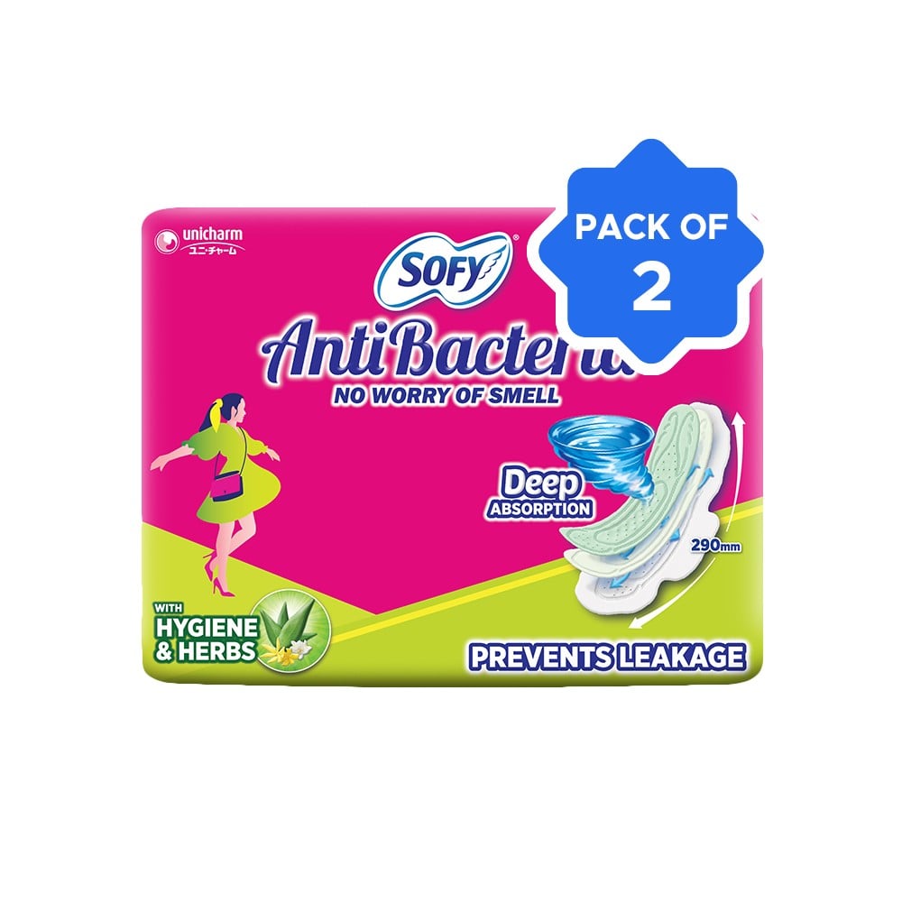 Sofy Anti Bacteria Sanitary Pads - Pack of 2 Price - Buy Online at Best ...