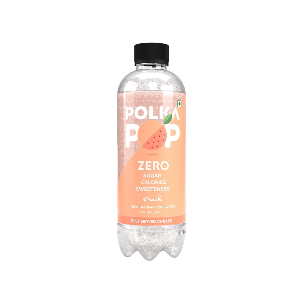 Polka Pop Zero Sugar Peach Sparkling Drink Price - Buy Online at Best ...