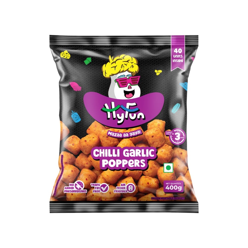 HyFun Chilli Garlic Poppers Nuggets Price - Buy Online at ₹112 in India