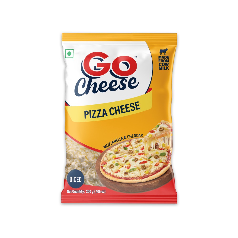 Go Cheese Pizza Mozzarella & Cheddar Diced Cheese Price - Buy Online at ...