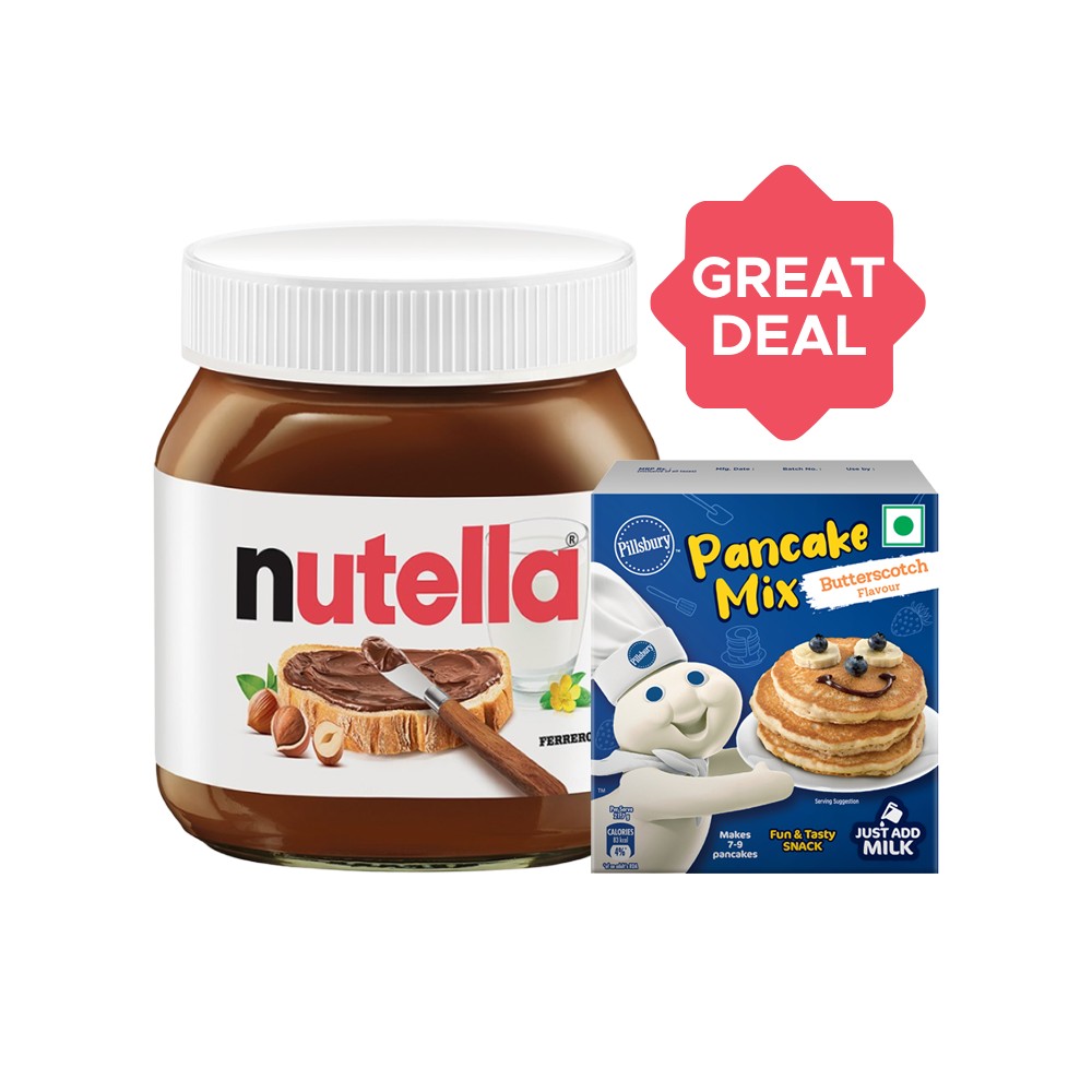 Nutella Hazelnut Chocolate Spread with Cocoa - 350 g + Pillsbury ...