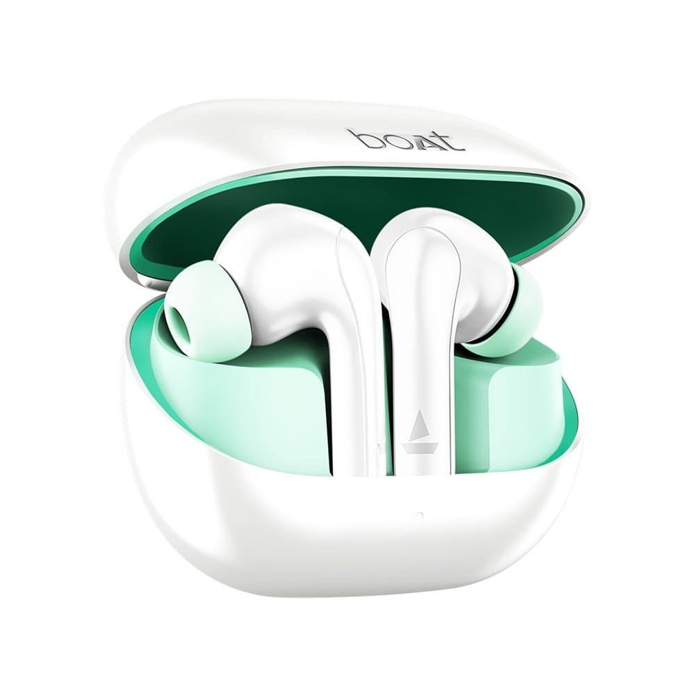 boAt Airdopes 155 TWS Earbuds (White, Mint) Price - Buy Online at Best ...