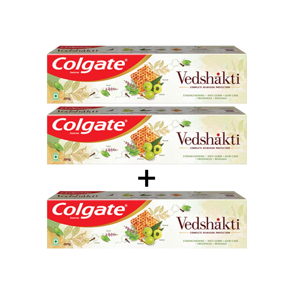 Colgate Vedshakti Ayurvedic Herbal Toothpaste - Buy 2 Get 1 Free Price ...