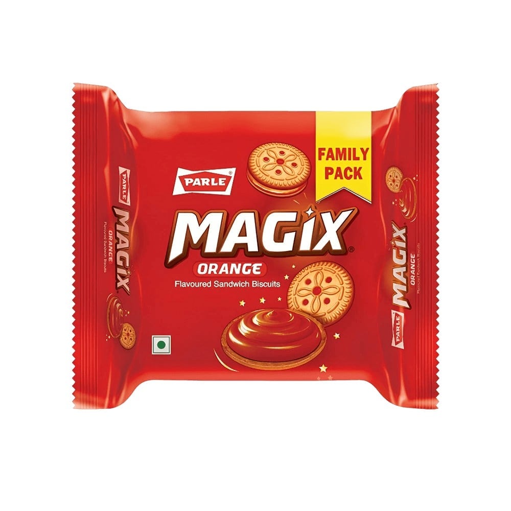 Parle Magix Orange Flavoured Cream Biscuits Price - Buy Online at ₹32 ...