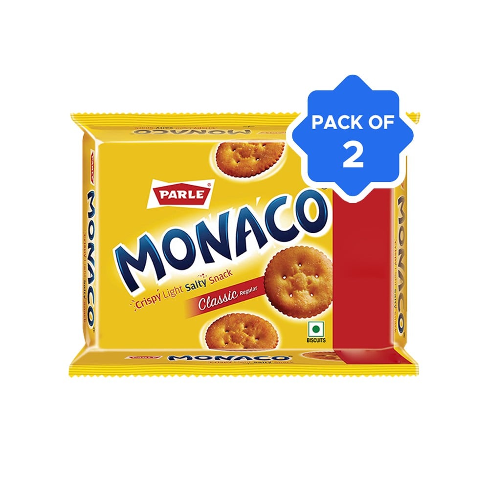 Parle Monaco Light Salty Classic Regular Biscuit - Pack of 2 Price ...