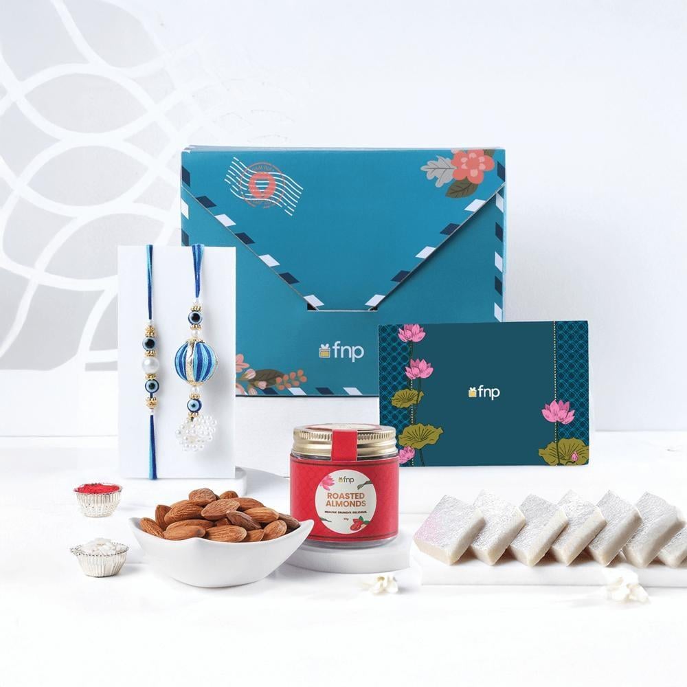 Wholesome Gift Envelope Rakhi Hamper by FNP Price - Buy Online at Best ...