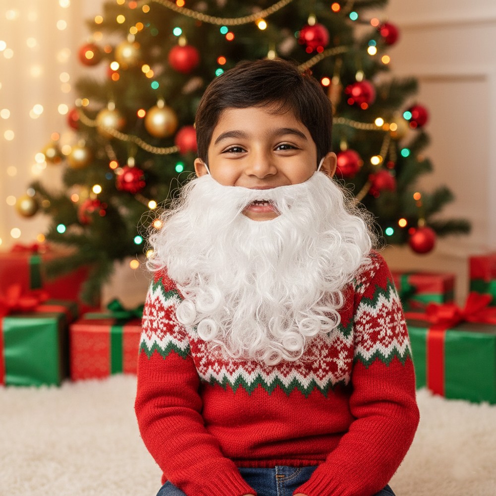 Santa Claus Fake Beard - Toyshine Price - Buy Online at ₹79 in India