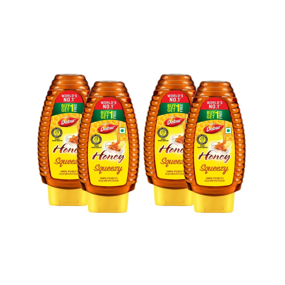 Dabur Honey Squeezy, 100% Pure World's No.1 Honey Brand - Buy 1 Get 1 ...