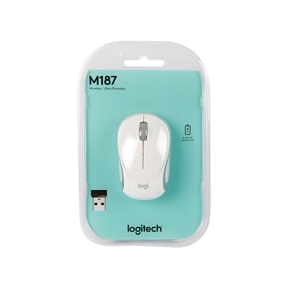 Logitech M-187 Wireless Mouse (White) Price - Buy Online at Best Price ...