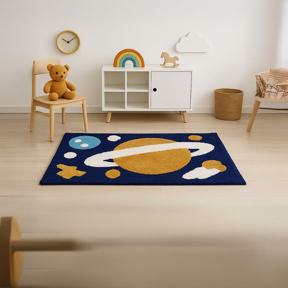 Elegant Weavers Space Design Floor Runner (14.9" x 22.8", Polyester ...