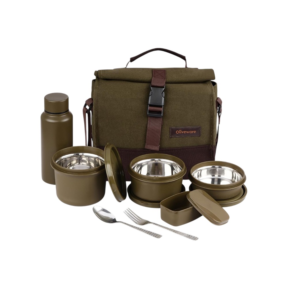 Oliveware Stainless Steel Magma Lunch Box Price - Buy Online at Best ...
