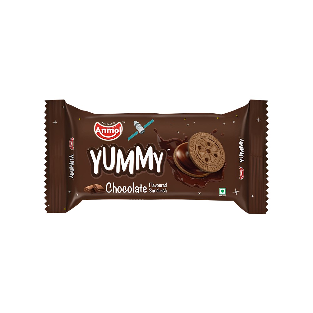 Anmol Yummy Chocolate Sandwich Cream Biscuits Price - Buy Online at ...