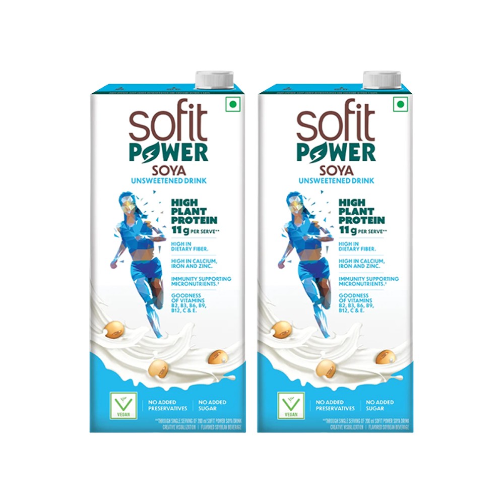 Sofit Power Unsweetened Soy Beverage - Pack of 2 Price - Buy Online at ...