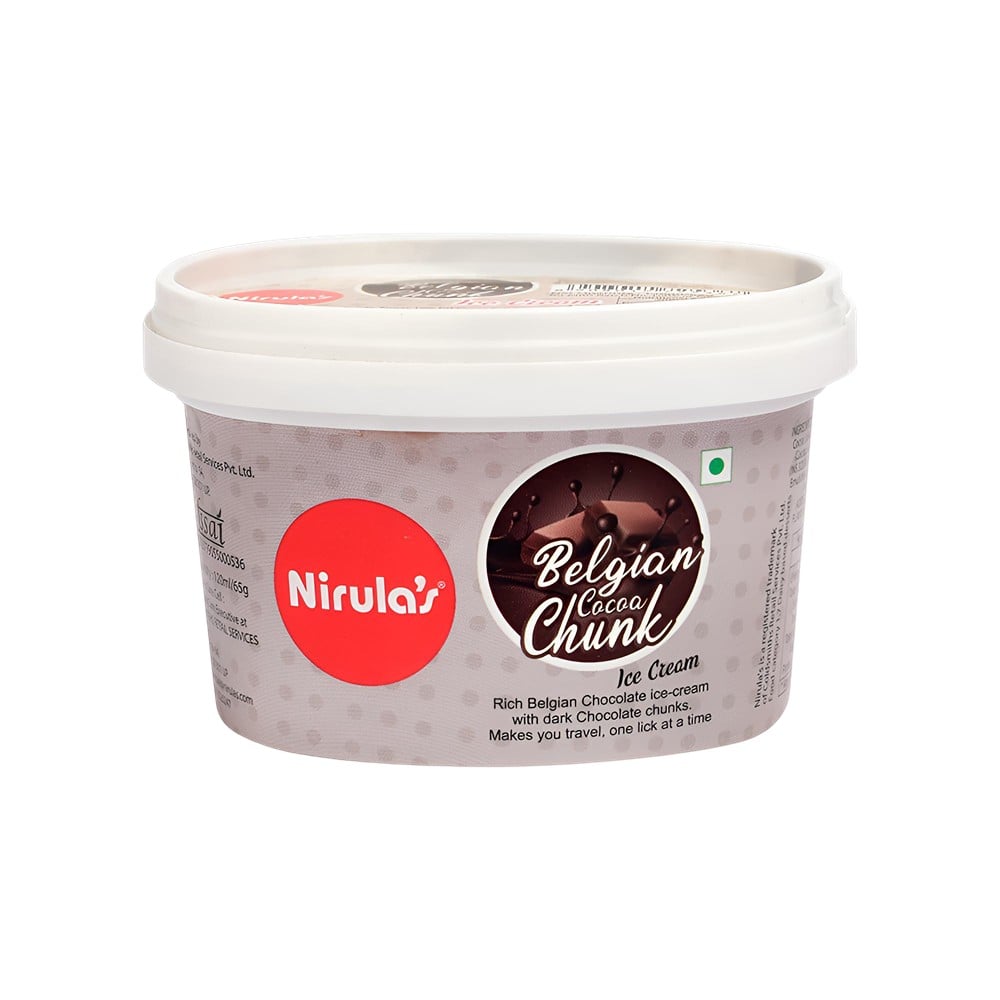 Nirula's Belgian Chocolate Cocoa Chunk Ice Cream Cup Price - Buy Online ...