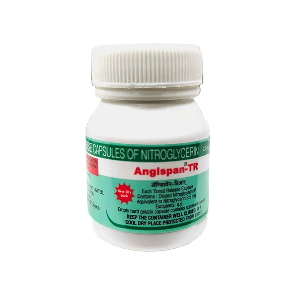 Angispan TR 2.5mg Bottle Of 30 Capsules Price - Buy Online at ₹262 in India