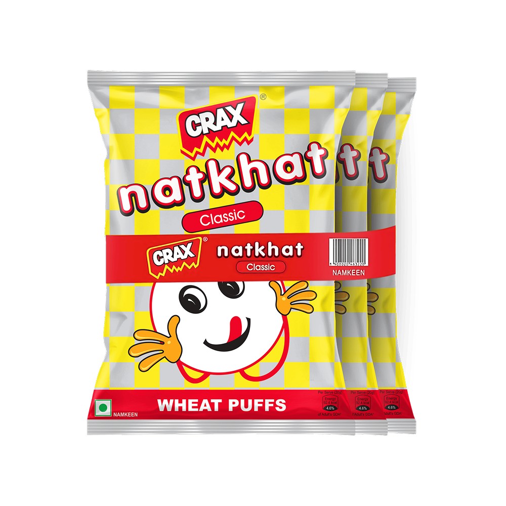 Crax Natkhat Classic Wheat Puffs Snacks Price - Buy Online at ₹69 in India