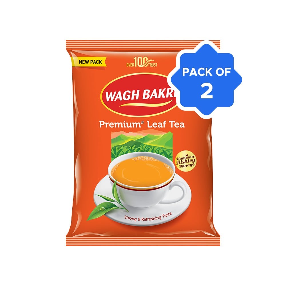 Wagh Bakri Premium Leaf Tea - Pack of 2 Price - Buy Online at ₹327 in India