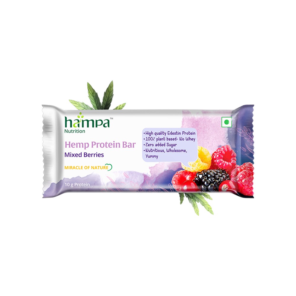 Hampa Hemp Plant Based Protein Bar (Mixed Berries) Price - Buy Online ...
