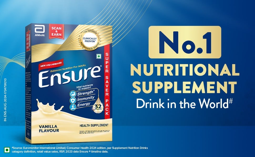 Ensure Vanilla Drink Mix (1 kg) Price - Buy Online at ₹1410 in India