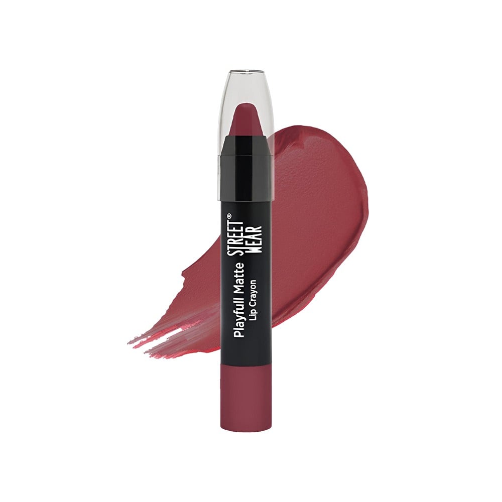 Street Wear Playfull Matte Lip Crayon (Bae Berry) Price - Buy Online at ...
