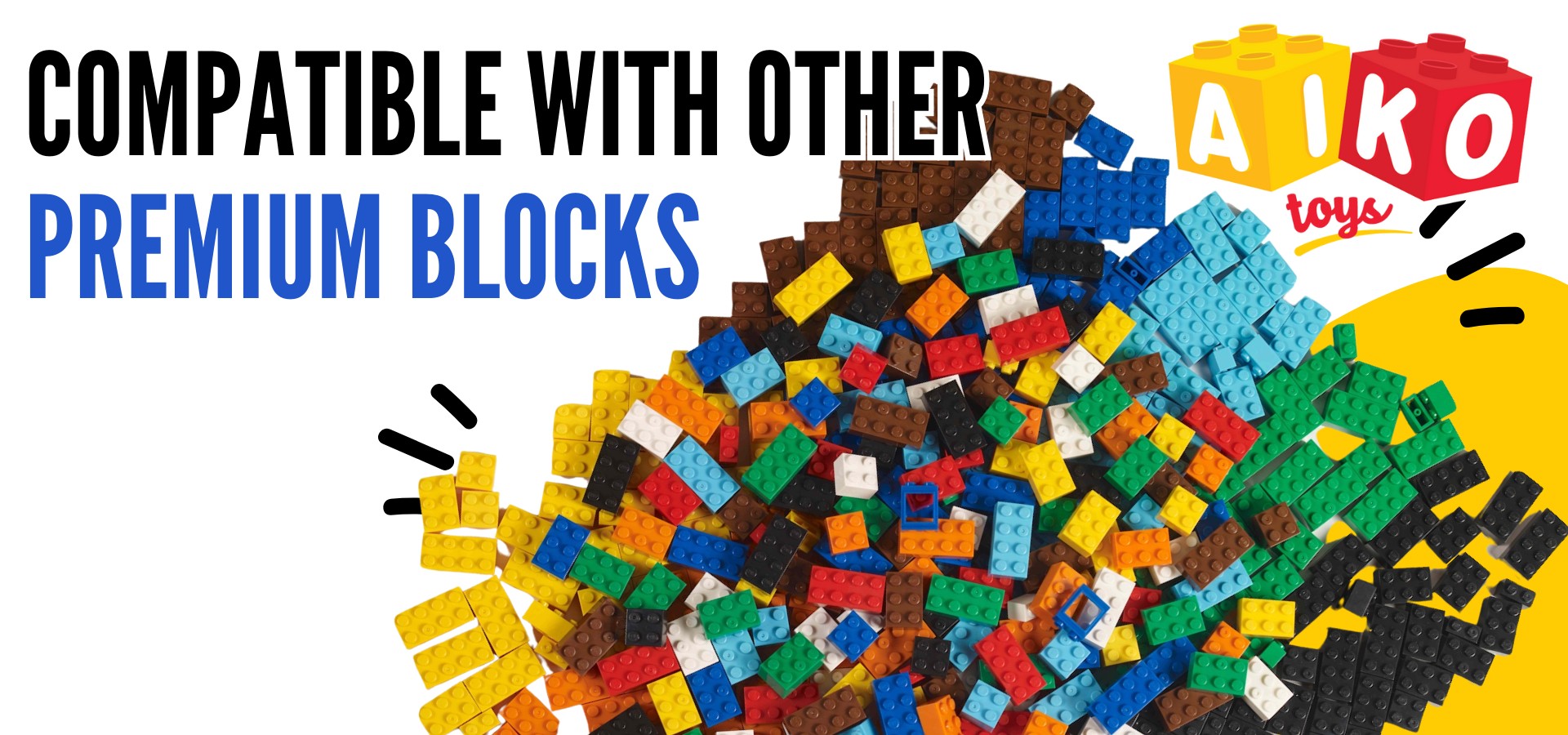 AIKO Box of Building Blocks (500 Blocks) Price - Buy Online at ₹1129 in ...