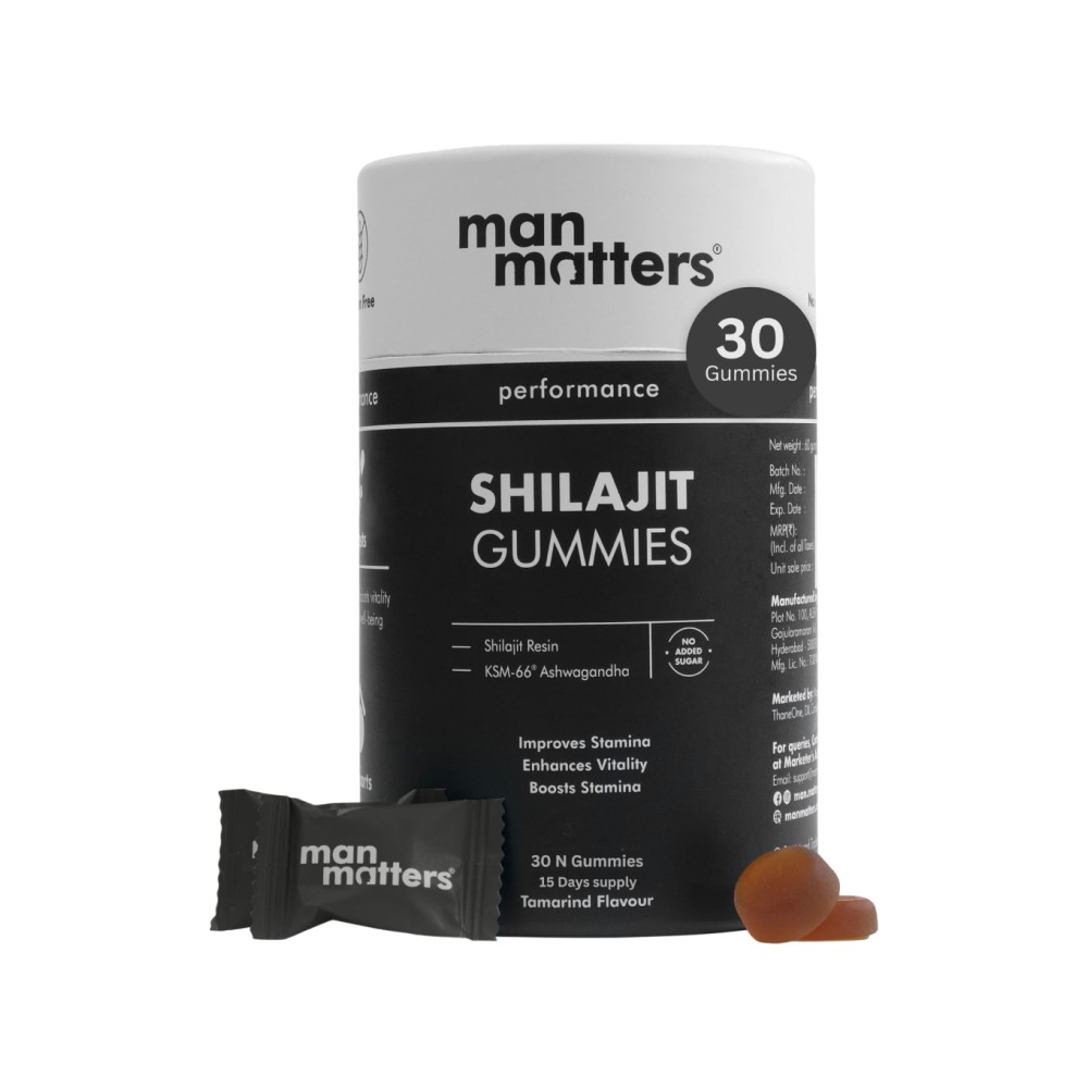 Man Matters Pure Himalayan Shilajit Gummies Price - Buy Online at ₹549 ...