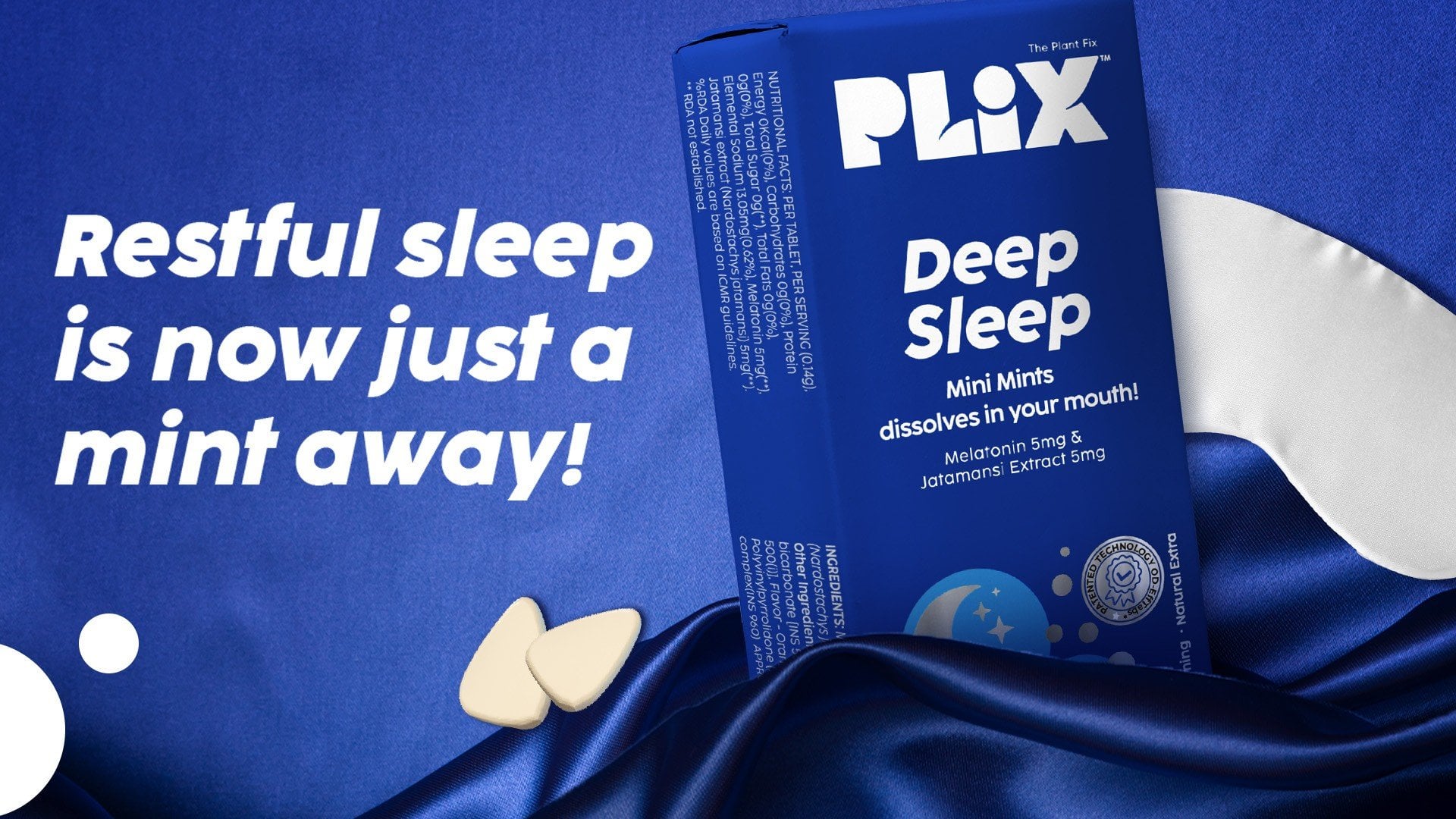 Plix Deep Sleep Melatonin Mini Mints Price - Buy Online at ₹350 in India