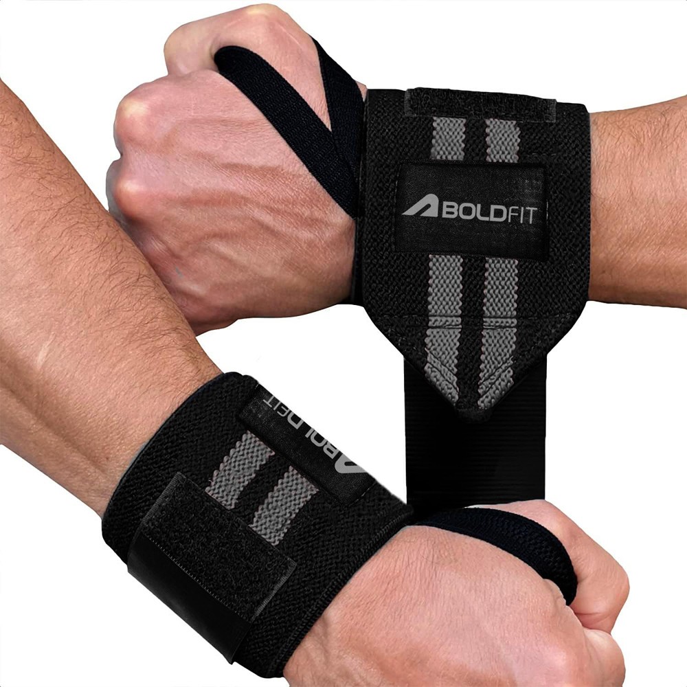 Boldfit Wrist Strap Supporter For Gym (Grey) Price - Buy Online at ₹196 ...