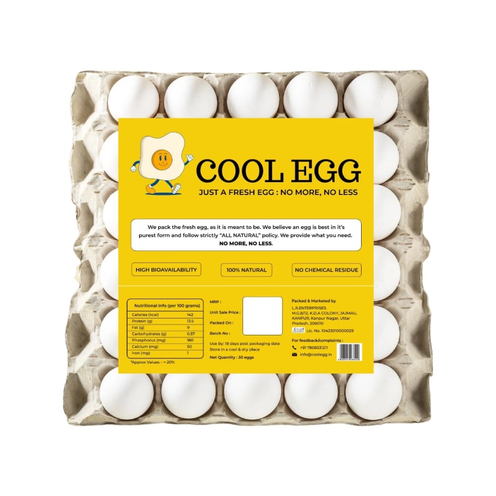 Cool Eggs - 30 pcs White Eggs Price - Buy Online at Best Price in India
