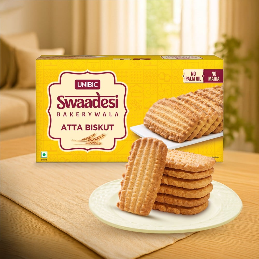 Unibic Swaadesi Atta Biskut Bakery Cookies - No Maida, No Palm Oil ...
