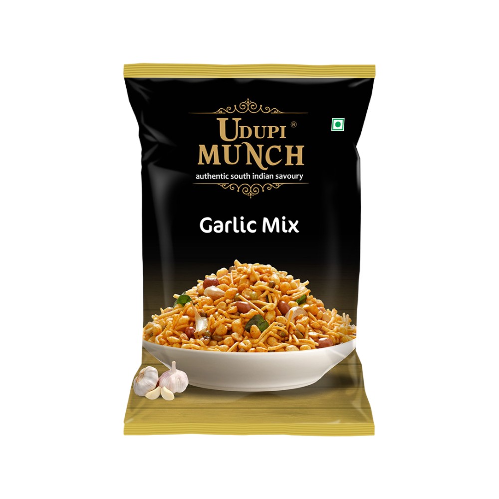 Udupi Munch Garlic Mixture Namkeen Price - Buy Online at ₹45 in India