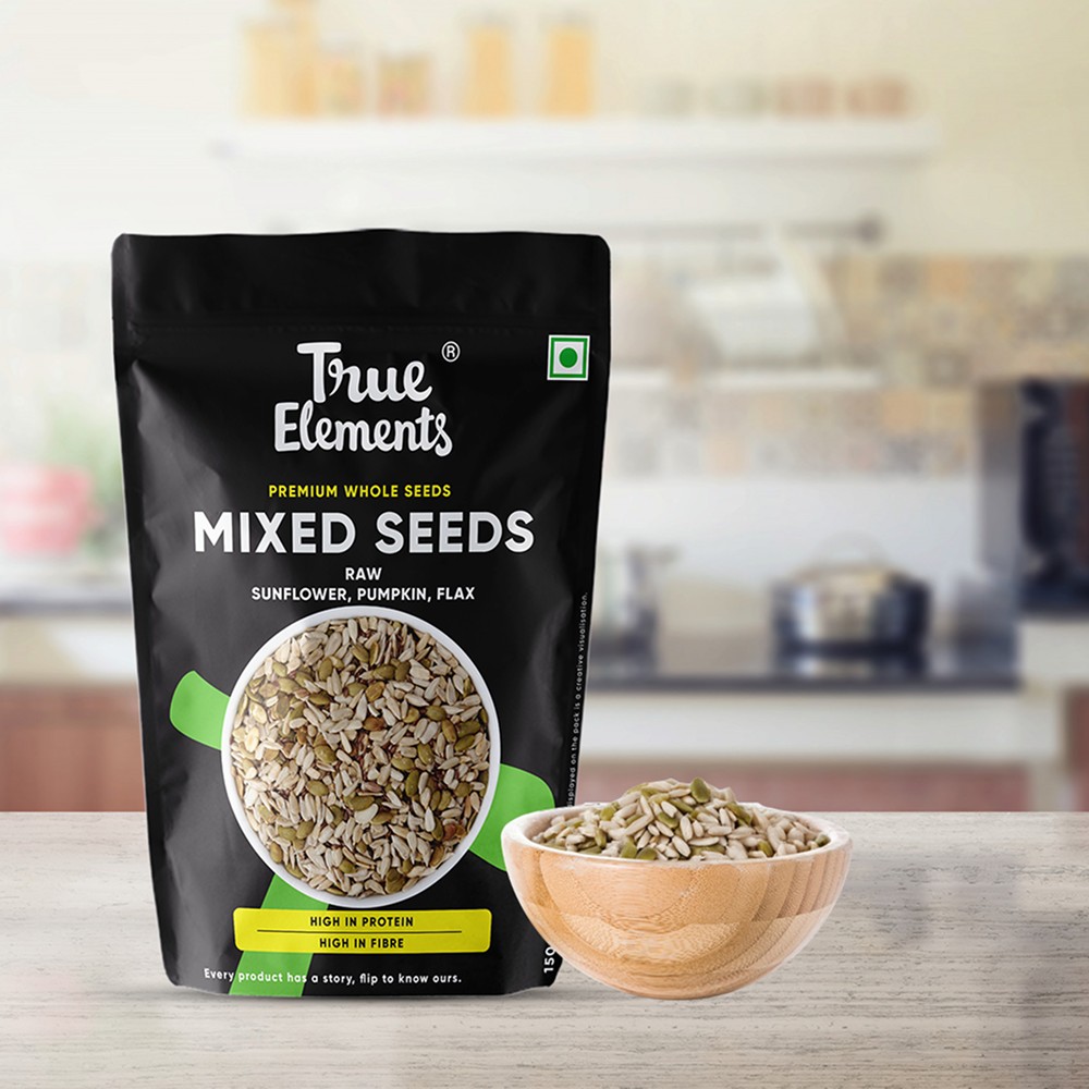 True Elements Premium Whole Healthy Seeds Mix Price - Buy Online at ...