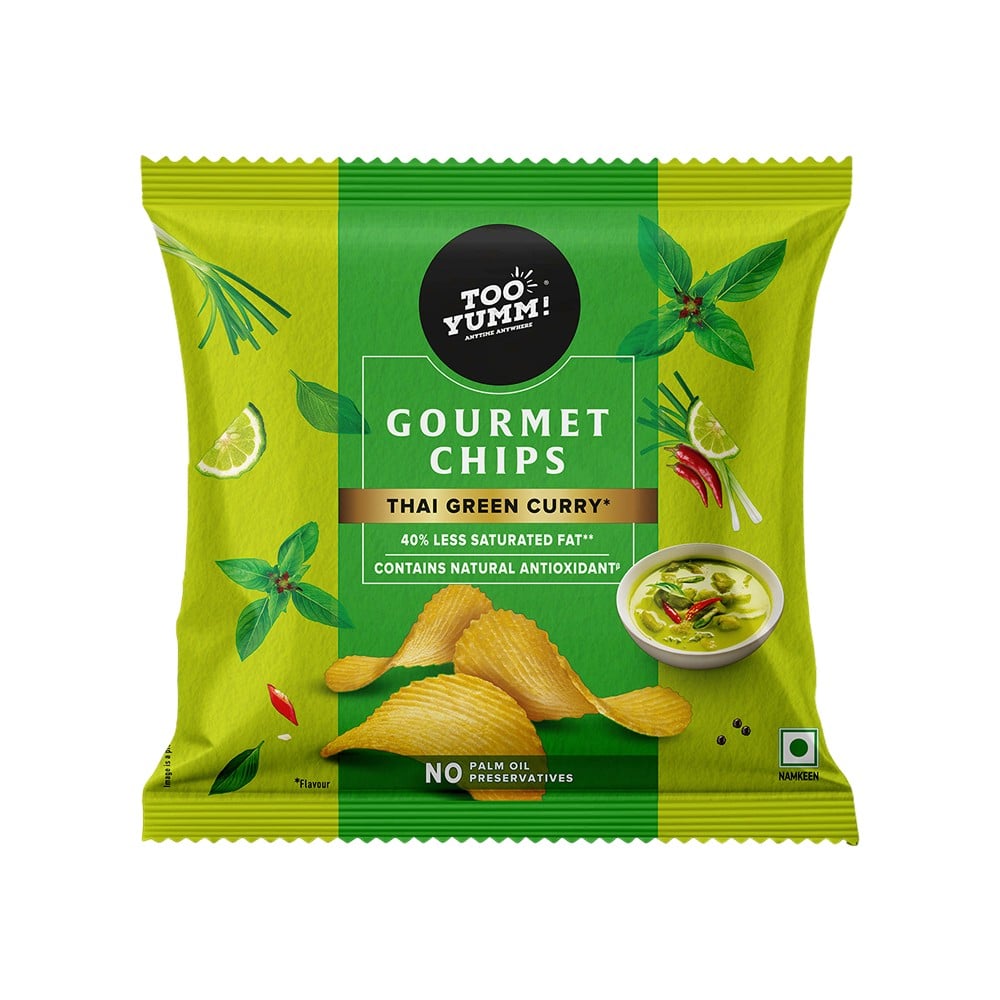 Too Yumm Gourmet Potato Chips (Thai Green Curry) Price - Buy Online at ...