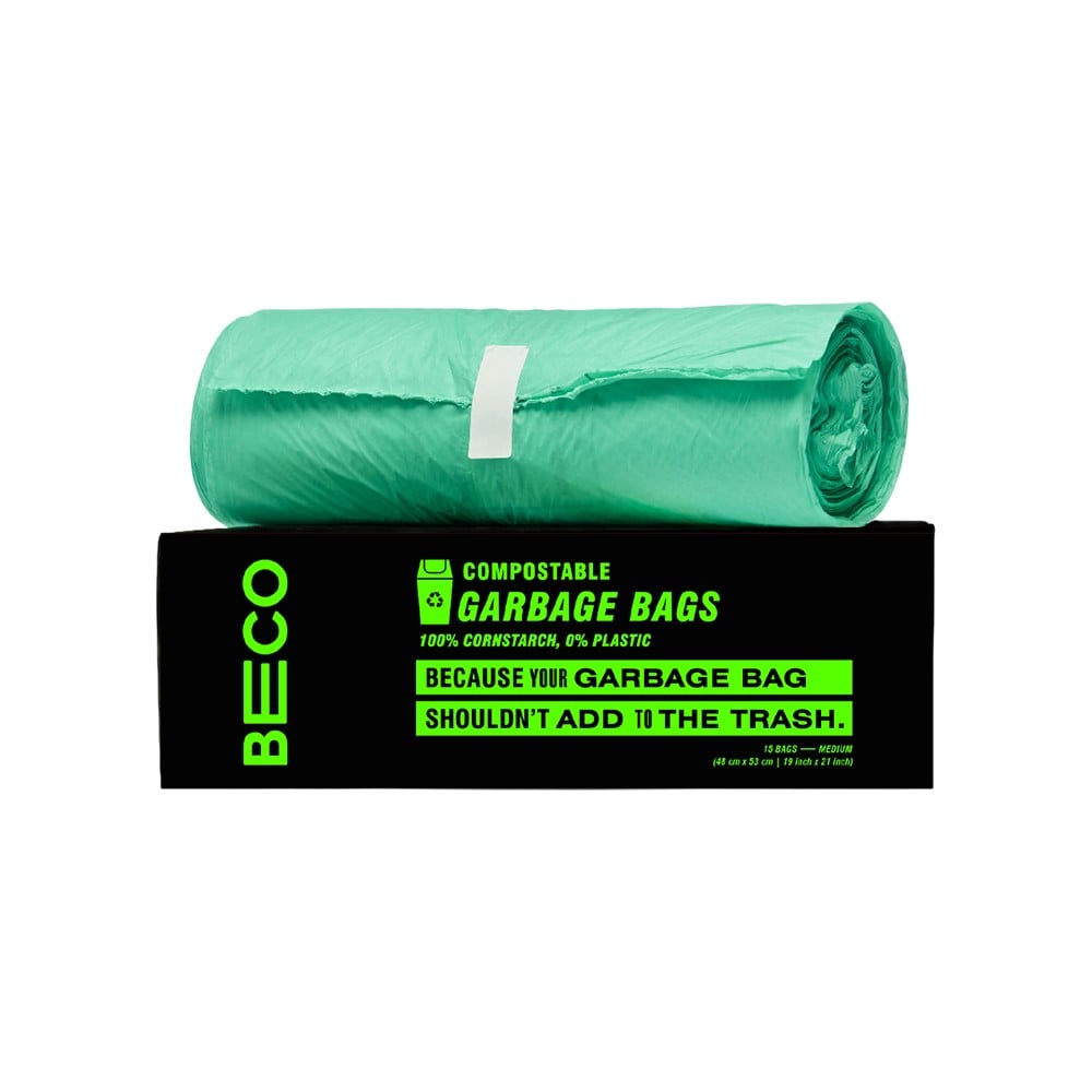 Beco Compostable Garbage Bag (Medium, Green) Price - Buy Online at ₹89 ...