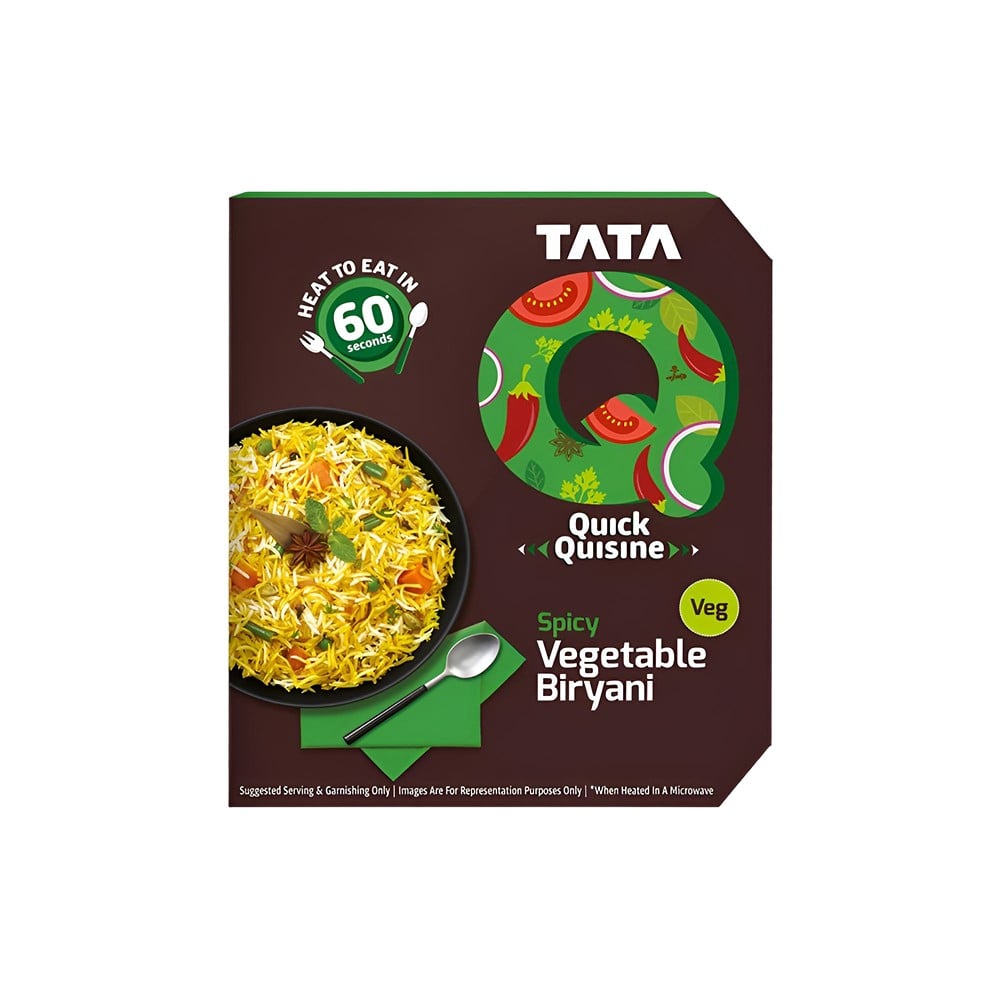 Tata Q Spicy Vegetable Biryani Ready to Eat Price - Buy Online at Best ...