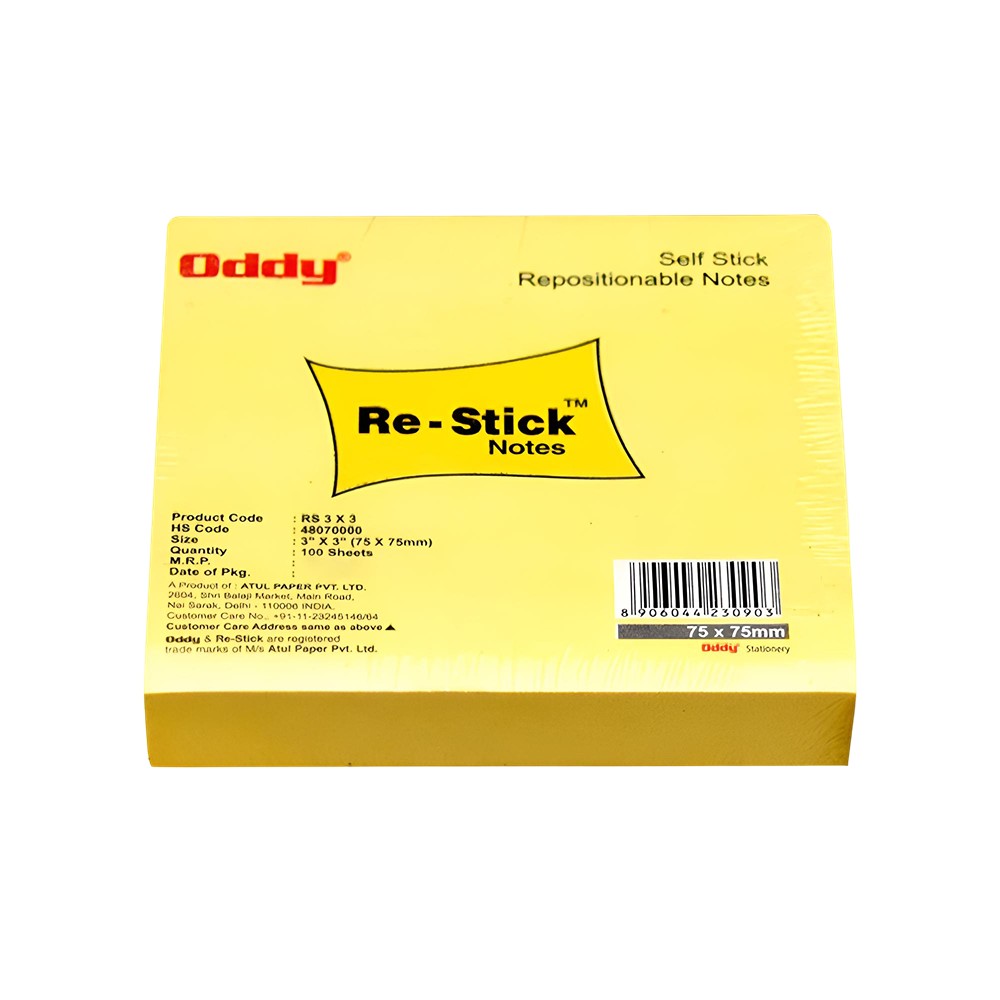 Oddy Re Sticky Notes (Yellow) Price - Buy Online at Best Price in India