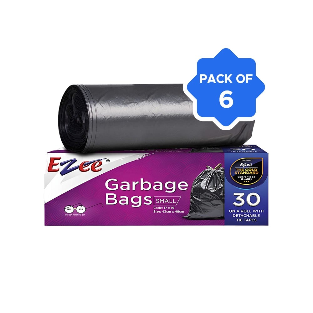 Ezee Premium Garbage Bag (Small, Black) - Pack of 6 Price - Buy Online ...