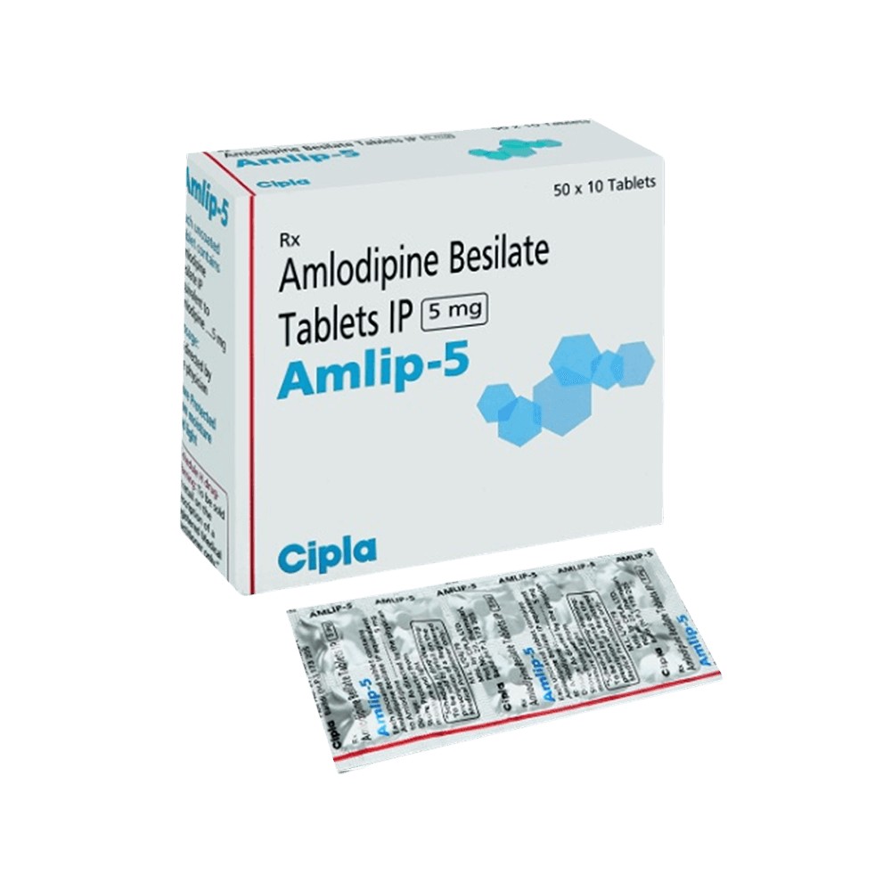 Amlip 5mg Tablets Price - Buy Online at ₹26 in India