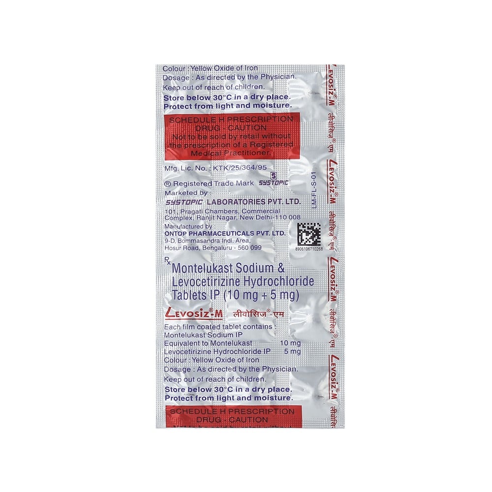 Levosiz M Tablets Price - Buy Online at Best Price in India