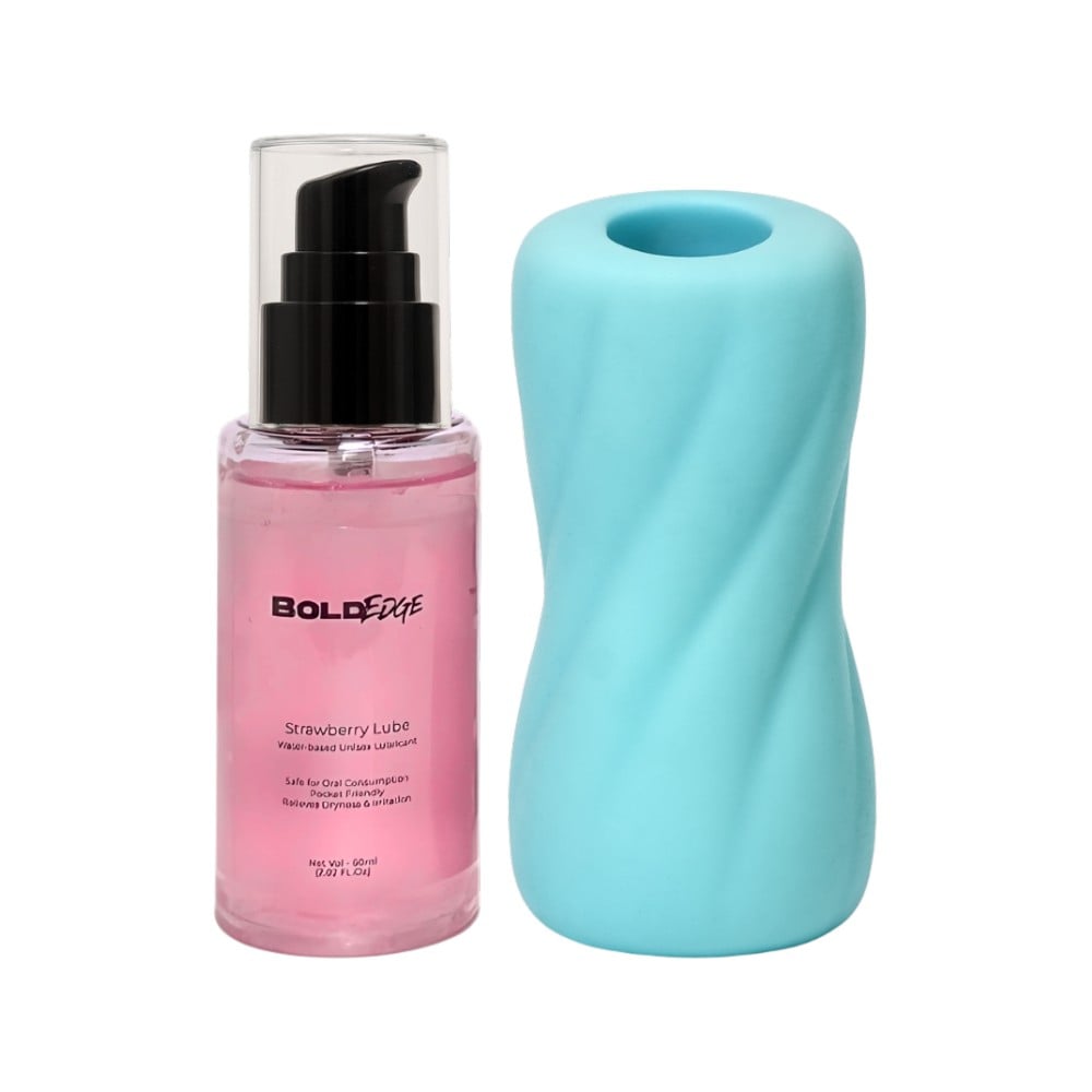 BoldEdge Rattle Men's Stroker Personal Massager with Strawberry ...