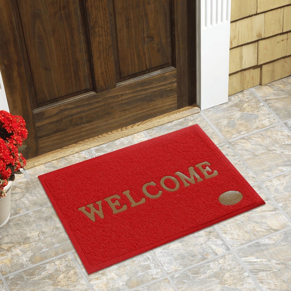 Dream Living Welcome Door Mat (23" x 15", Red) Price - Buy Online at ...