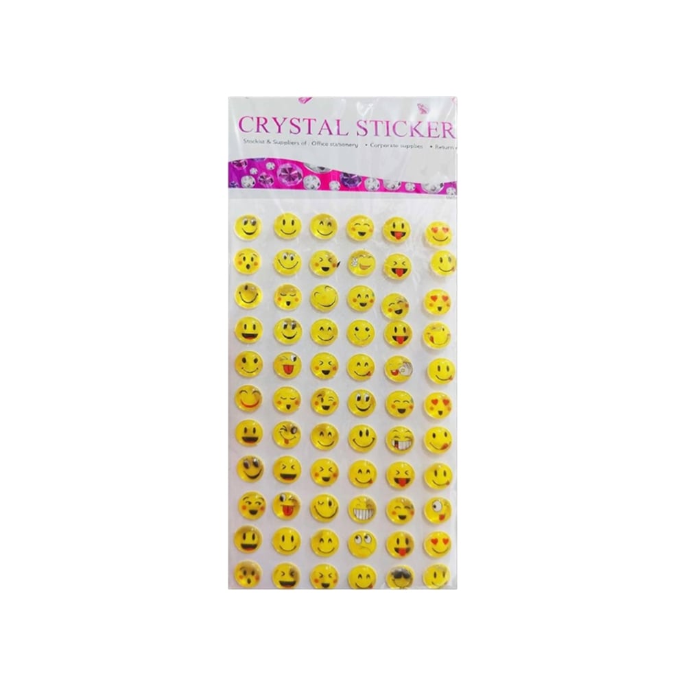 Creative Space Smiley Crystal Sticker Set Price - Buy Online at ₹99 in ...