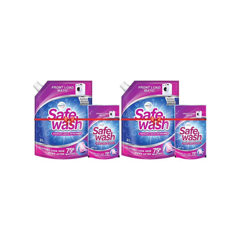 Wipro Safewash Front Load Front Load Liquid Detergent - 500 ml Free ...