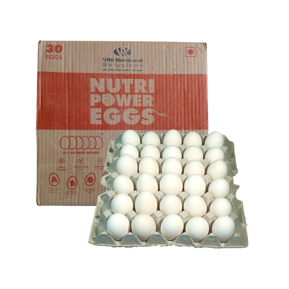 Nutri Power Eggs White Eggs (30 Pieces) Price - Buy Online at Best ...