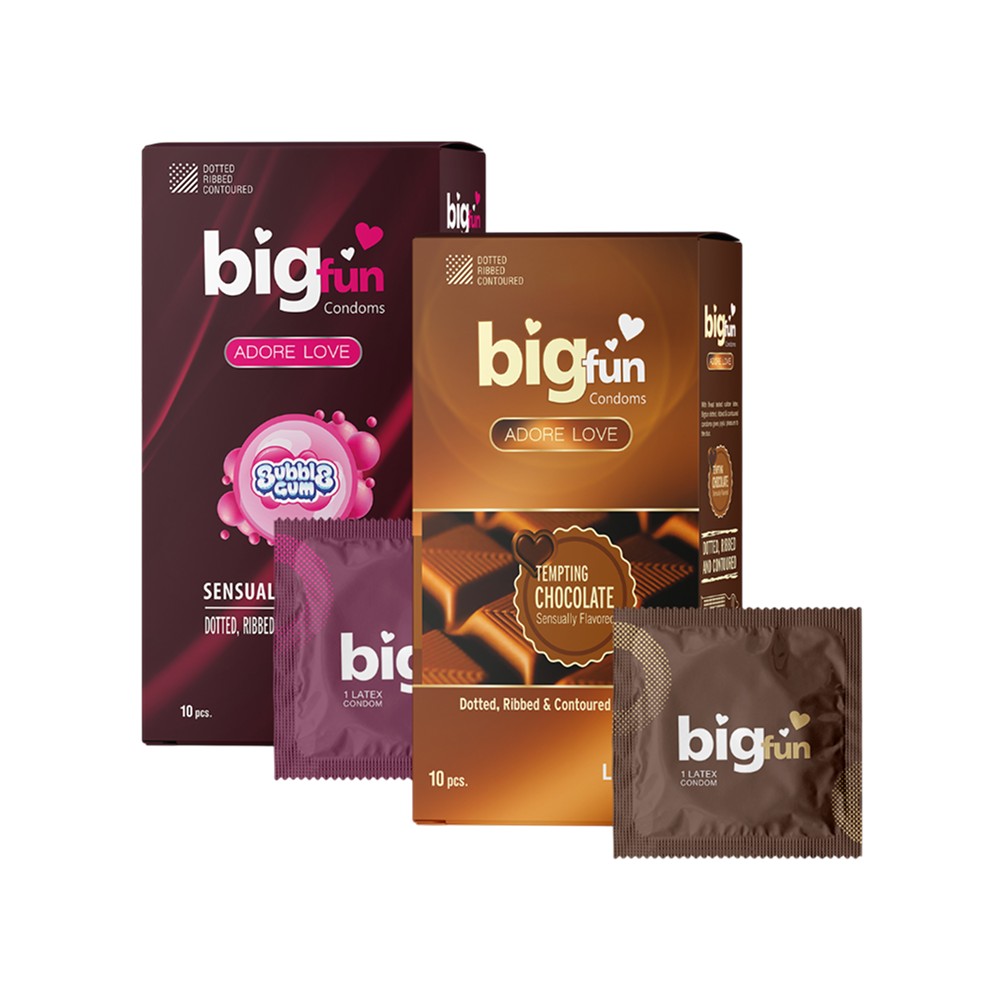 Bigfun Chocolate & Bubblegum Flavoured Condom Price - Buy Online at ...