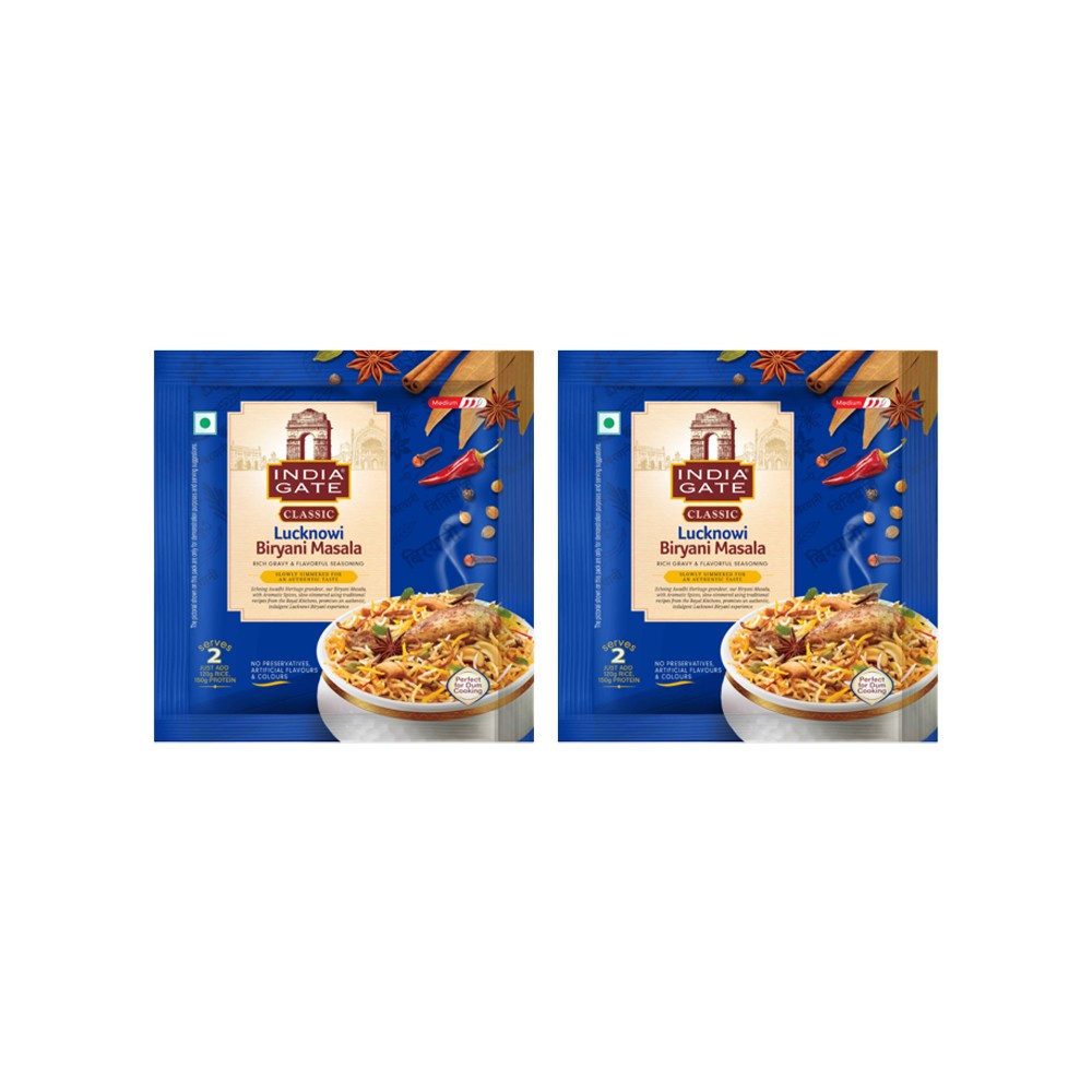 India Gate Classic Lucknowi Biryani Masala - 70 g - Pack of 2 Price ...