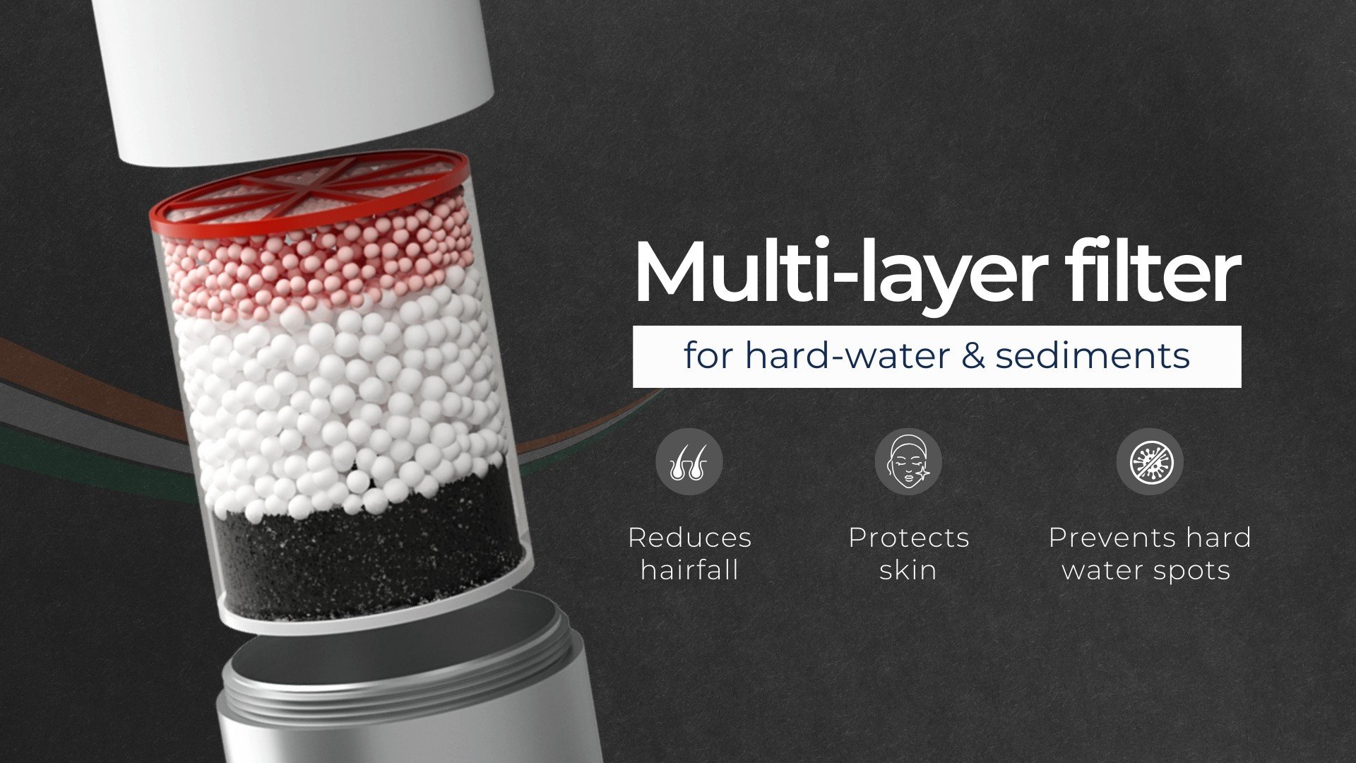 WaterScience Replacement Filter Cartridge for CLEO Shower & Tap Filter ...